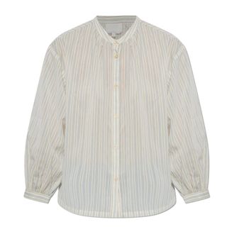 A.P.C. A.p.c., Femme, Blouses et Chemises, Beige, Taille: 40 FR Chemise ray&eacute;e