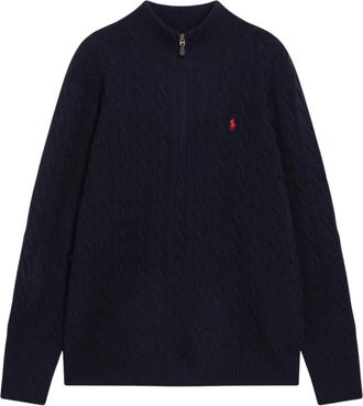 Polo Ralph Lauren Pullover mit durchgehendem Rei&szlig;verschluss - - Sweatshirts & Hoodies - Herren - Blau - L