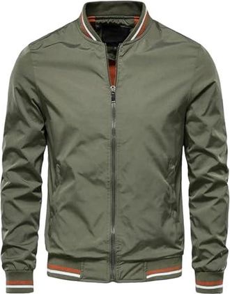 Generic Veste De Printemps Noire Pour Hommes, Vêtements Dextérieur À La Mode, Manteaux De Moto, Coupe-Vent De Course, Haut De Grande Taille