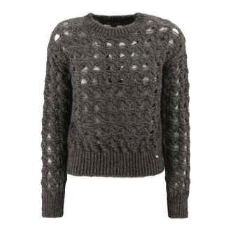 Herno Femme, Pulls, Brun, Taille: 38 FR Collection de Pulls Élégants