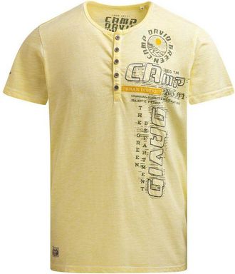 Camp David Rundhalsshirt aus Baumwolle