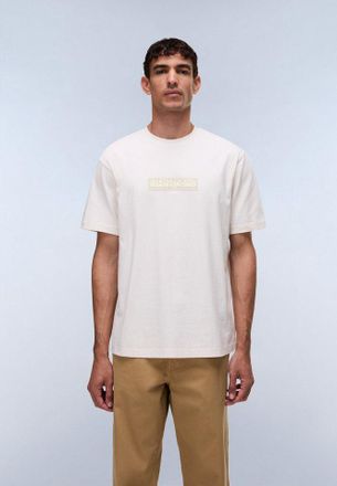 Napapijri T-Shirt BOX LOGO f&uuml;r sportliche Aktivit&auml;ten, Kurzarmdesign, Rundhalsausschnitt