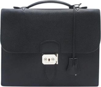 Herm&egrave;s Pre-owned Sac a Depeches - Femme - Pre-owned - Noir - Taille: ONE Size