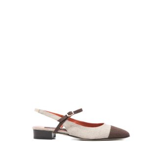 Carel Pumps mit Blockabsatz und Kappe - - Shoes - Damen - Beige - 38 EU
