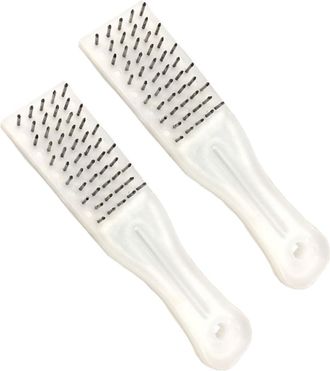 SOLUSTRE 2st&uuml;cke Fischschuppen-schabwerkzeug Mit Kunststoffgriff Und Stahlnagelmaterial Leicht Und Kompakt Einfache Bedienung Robuste Schabz&auml;hne Hohe Korrosion