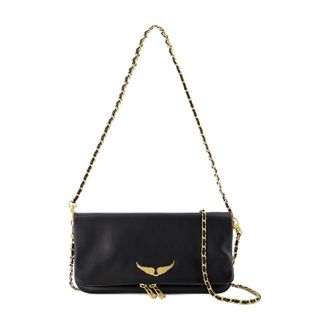 Zadig&Voltaire Womens Rock Crossbody Bag Black Cowhide