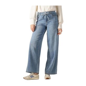 Object Objrosie MW Wide Jeans - - Jeans - Damen - Blau - XS