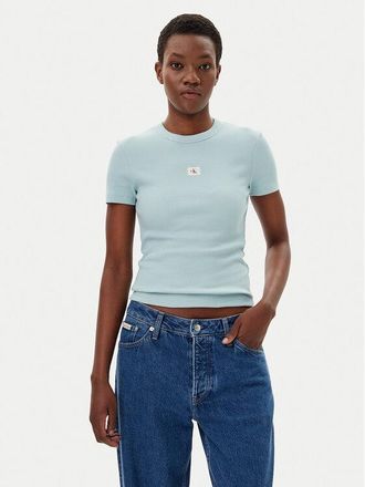 Calvin Klein Jeans T-Shirt J20J225245 Blau Slim Fit