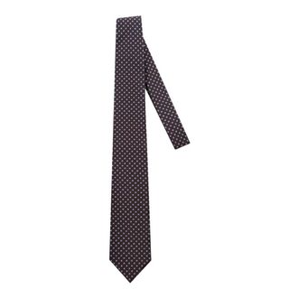 Corneliani Seiden- und Baumwollkrawatte mit Stickerei - - Accessories - Herren - Braun - ONE SIZE