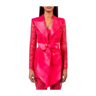 Doris S Elegante Spitzenjacke - - Jackets - Damen - Rosa - M