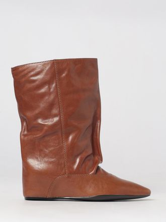 Paloma Barcel&oacute; Bottes mi-mollet en cuir &agrave; effet froiss&eacute;