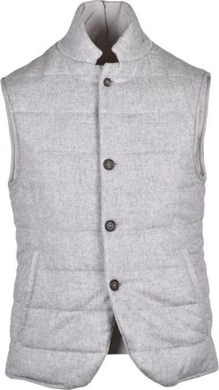 Eleventy Homme, Vestes, Gris, Taille: S Gilet en flanelle