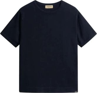 Woolrich Homme, Tops, Bleu, Taille: XL T-shirt en tricot