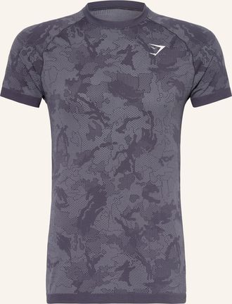 Gymshark Gymshark T-Shirt Geo Seamless blau