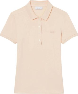 Lacoste Femme, Tops, Orange, Taille: 34 FR L.12.D Polo Slim Fit Stretch en Mini Piqu&eacute;
