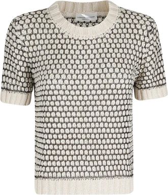 Roberto Collina Femme, Pulls, Multicolore, Taille: 38 FR Girocollo MC