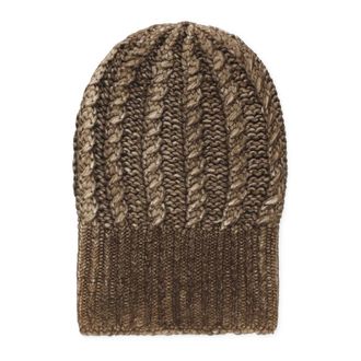 Avant Toi Femme, Accessoires, Brun, Taille: ONE Size Chapeau tress&eacute; et c&ocirc;tel&eacute;