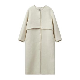 The Garment Heather Grey Herringbone Wool Coat - - Coats - Damen - Beige - 2XS