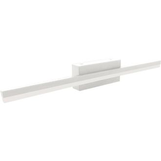 Licht-Erlebnisse Applique miroir LED acier inoxydable IP44 blanc neutre 4000 K 820 lm W : 50 cm applique murale oblongue blanche salle de bain