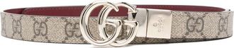 Gucci GG Monogram Leather Belt