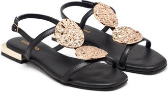 Gioseppo Joya Damen-Sandalen, flach, Schwarz, Größe 40, Schwarz, 40 EU