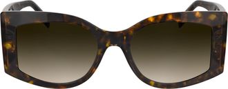 Karl Lagerfeld Womens Sunglasses KL6183S - Dark Tortoise with Gradient Brown Lens