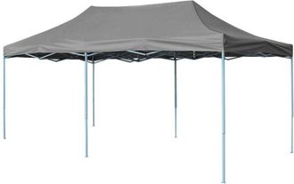 vidaXL Tente de réception pliable 3 x 6 m Anthracite