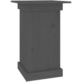vidaXL Blumenständer Grau 40x40x60 cm Massivholz Kiefer Vidaxl