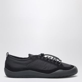 Prada Schwarze Speedrock-Sneaker aus Re-Nylon und Veloursleder