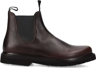 Premiata bottines chelsea en cuir - Marron