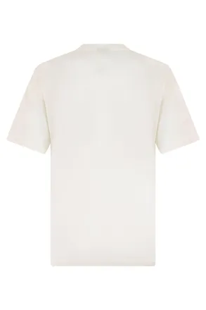 Gucci Womens T-Shirt Cotton And Silk Jersey With Graphic Print Off White T-Shirts & Jerseys