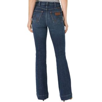 Wrangler Damen Retro High Rise Bailey Bootcut Dark Wash Hose Jeans Sara, Denim, 32W x 30L