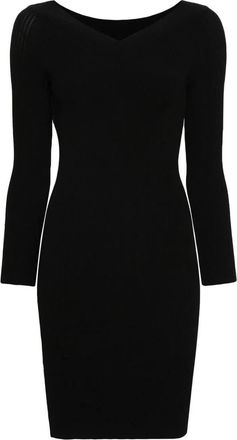 Alberta Ferretti Knielanges Kleid - Schwarz