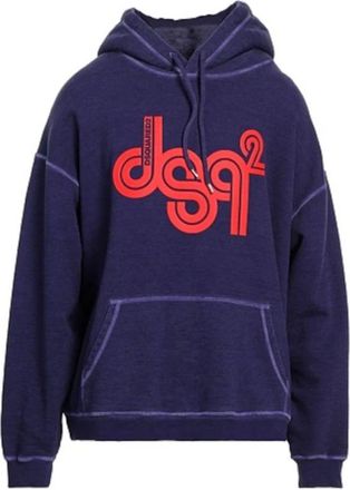 Dsquared2 Homme, Sweatshirts et sweats &agrave; capuche, Violet, Taille: XL Logo Hooded SweaT-shirt