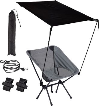 Generic Klappbarer Stuhlschirm - Campingstuhl Bildschirm Outdoor - Robust Tragbarer Schatten Für Außengarten Wandern Reisen Sport