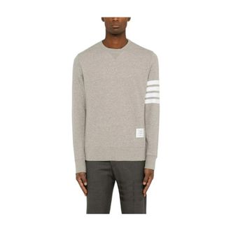 Thom Browne Klassischer Loopback 4-Bar Sweatshirt - - Sweatshirts & Hoodies - Herren - Grau - M