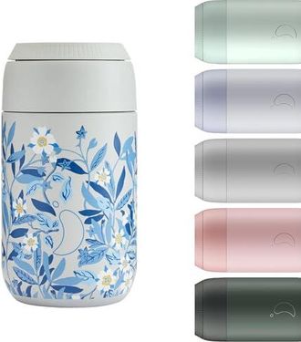 Chilly's Series 2 Tasse &agrave; caf&eacute; - Acier Inoxydable avec Surface Douce et Joint Solide - R&eacute;utilisable, Double Paroi, Isolation sous vide - Brighton Blossom, 340m