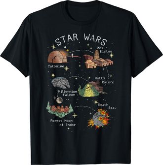Star Wars Story Map T-Shirt