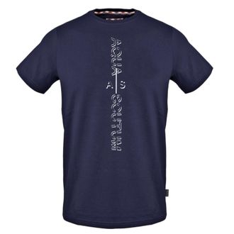 Aquascutum T-Shirt f&uuml;r Herren, Rundhalsausschnitt (Marine)