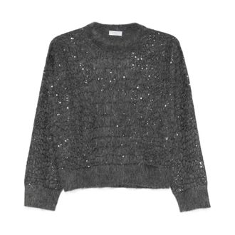 Brunello Cucinelli Damen, Strickwaren, Grau, SGr&ouml;&szlig;e