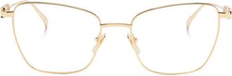 Gucci Brille mit eckigem Gestell - Gold
