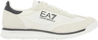 Emporio Armani Emporio Armani Ea7, Homme, Chaussures, Multicolore, Taille: 41 1/3 EU Basket en cuir Eclipse avec empi&egrave;cements en daim