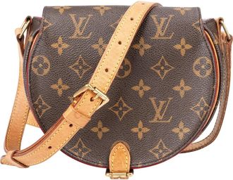 Louis Vuitton Crossbody Bags - Louis Vuitton Canvas Monogram Tambourine Crossbody - Gr. unisize - in Braun - f&uuml;r Damen