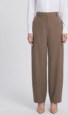 By Malene Birger Weit geschnittene Hose aus recycelter Viskosemischung mit hohem Bund