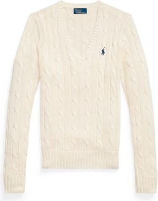 Polo Ralph Lauren Cotton V -Neck -Pullover - Beige