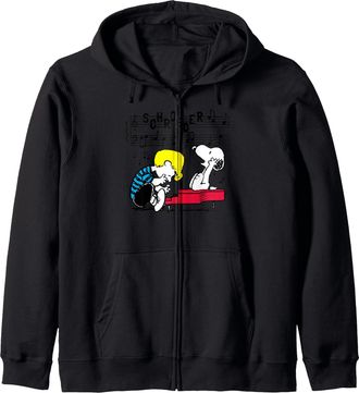 Peanuts Schroeder Snoopy Klaviersession Kapuzenjacke