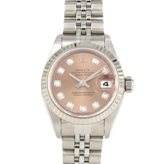 Rolex Pre-owned Datejust en acier inoxydable et or blanc automatique - Femme - Pre-owned - Rose - Taille: ONE Size