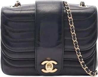 Chanel Sac port&eacute; &eacute;paule doccasion - Femme - Pre-owned - Noir - Taille: ONE Size