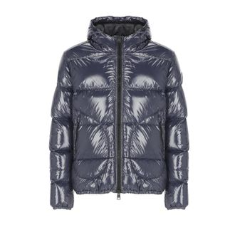 Herno Blaue Daunenjacke mit Kapuze - - Jackets - Herren - Blau - S