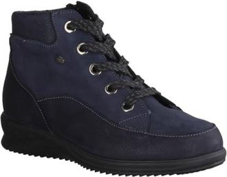 Finn Comfort Parsenn Atlantic/Nightblue (bleu fonc&eacute;) - Bottines doubl&eacute;es - Chaussures confortables pour femme - Bottines confortables en cuir (nubuck/nubuck), bleu